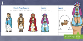 The Nativity Finger Puppets Printable | KS1 (teacher made)
