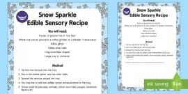 Mud and Worm Edible Sensory Recipe (teacher made) - Twinkl