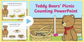 Teddy Bear's Picnic Menu Worksheet (teacher made)