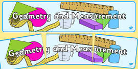 KS3 Geometry Display Pack (teacher made)