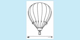 FREE! - EYFS Hot Air Balloon Craft Ideas Activity | Twinkl