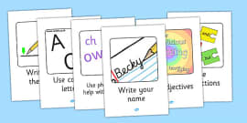 Writing Target Display Images (teacher made) - Twinkl