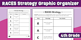 RACE Writing Graphic Organizer for 6th-8th Grade