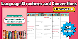 Grade 9 English Home language: Unseen Poetry Activities