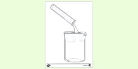 FREE! - Beaker Of Water Colouring Sheet (teacher made)
