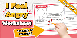What Makes Me Angry Worksheet / Worksheet