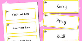 FREE! - Ladybird Themed Editable Drawer-Peg-Name Labels (Colourful)