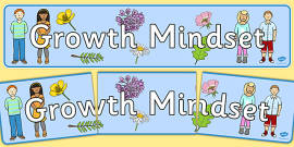 Growth Mindset Display Lettering (teacher made)