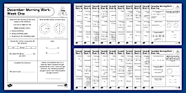 Fourth Grade December Morning Work Bundle (Teacher-Made)