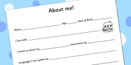 EAL Initial Pupil Profile Form - class management, ourselves, EAL