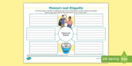 Good Manners Mind Map (teacher made) - Twinkl