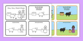 Baa Baa Black Sheep Stick Puppets (teacher made)