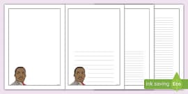 FREE! - Simple Blank Endangered Panda Page Border | Page Borders | Twinkl