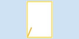 Simple Blank Yellow Page Border Design | Twinkl - Twinkl