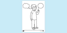 FREE! - Children Talking Colouring Sheet | Twinkl - Twinkl