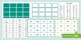 New Zealand Yellow Sight Words Bingo (professor feito)