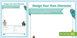 Character Portrait Worksheet | Twinkl Teaching Resources