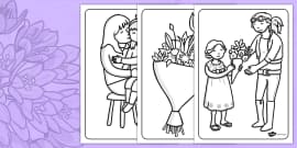 Mother's Day Mindfulness Colouring Pages - Primary Resource
