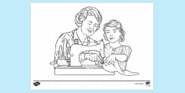 Sewing Kit Colouring Page | Colouring Sheets (Teacher-Made)