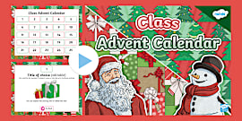 Advent Facts: Christmas Advent Calendar PowerPoint - Twinkl