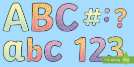 Art Gallery Display Lettering (Australia) (teacher made)