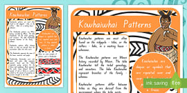 Patiki Pattern A4 Display Poster - Years 0-2 - Twinkl NZ
