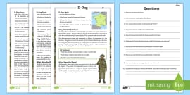 D-Day Landing Craft Diary Worksheet / Worksheet