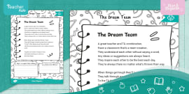 FREE! - The Dream Team Poem (teacher made) - Twinkl