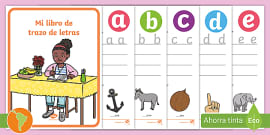 Tira de letras: Trazo de mayúsculas y minúsculas- Guía de trabajo