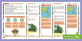 LKS2 Harvest Differentiated Reading Comprehension Activity