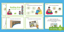 Reading Area Word Cards (Teacher-Made) - Twinkl