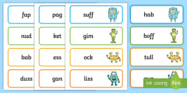 Alien Words Phase 2 Word Cards - Alien Words Phase 2