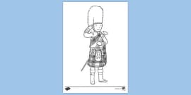 FREE! - King's Guard Colouring Sheets - Royal Family Resources