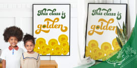 The Gold Cradle Display Poster (teacher made) - Twinkl