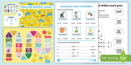'I like' and 'I don't like' Sorting Activity - ESL All About Me Resources