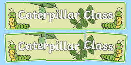 FREE! - Caterpillar Themed Editable Drawer-Peg-Name Labels - Themed ...