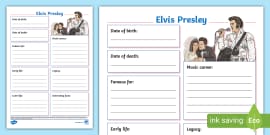 👉 Elvis Presley Word Search (Teacher-Made) - Twinkl