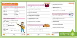Present Simple Tense Worksheet (Teacher-Made) - Twinkl