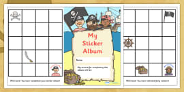 Pirate reward chart - sticker reward chart (teacher made)