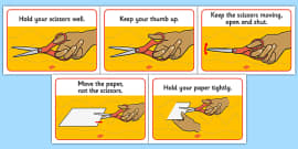 👉 Using Scissors Child Safety Posters - Parents - EYLF