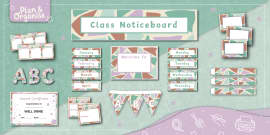 Neutral Boho Animal Print | Classroom Display Pack - Twinkl