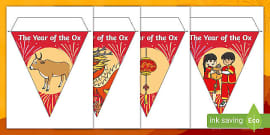Chinese New Year Bunting (Symbols)