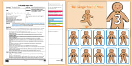 The Gingerbread Man Colour by Number Activity Sheets