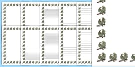 World War Two Full Page Borders (Landscape) (teacher made)