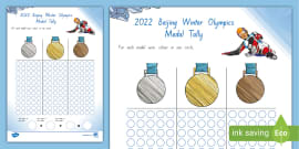 New Zealand Winter Olympics Medal Count Worksheet - Twinkl