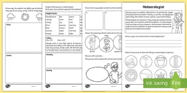 Weather Forecast Script Activity (teacher made) - Twinkl
