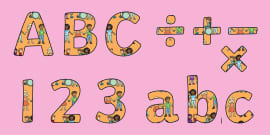 Coast Themed Display Lettering (teacher made) - Twinkl