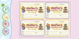 Cuireadh chuig cóisir thae (Teacher-Made) - Twinkl