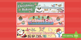 Christmas Biscuits Display Banner (teacher made) - Twinkl