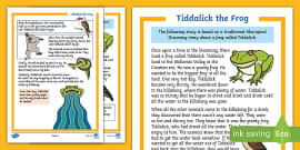 Tiddalick the Frog Story Sequencing Cards-Australia - Twinkl